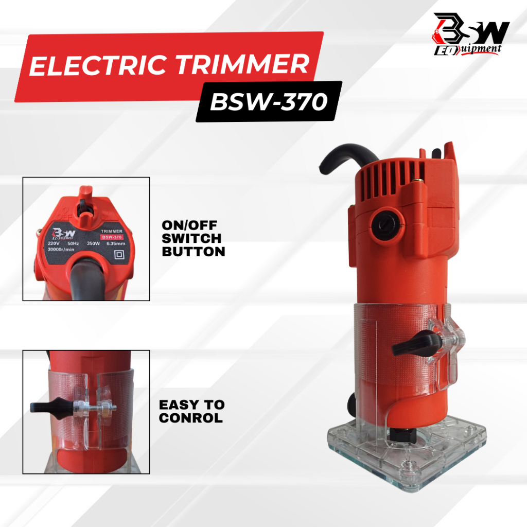Jual Mesin Trimmer kayu BSW 370 / Mesin Profil Kayu 350watt / Mesin ...