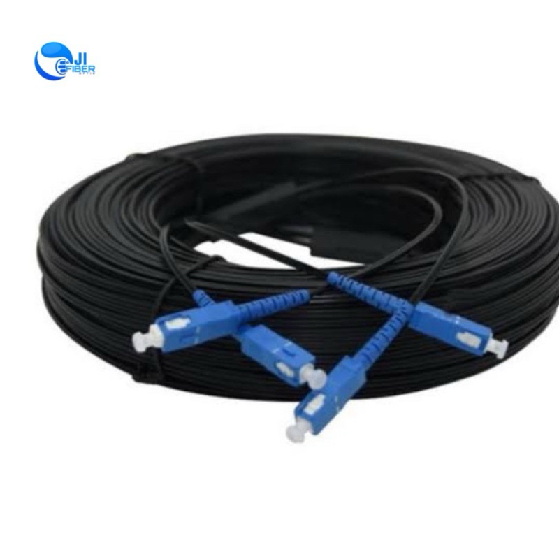 Jual Kabel Fiber Optik/FO FTTH 2Core 100meter SC UPC/SC UPC | Shopee ...