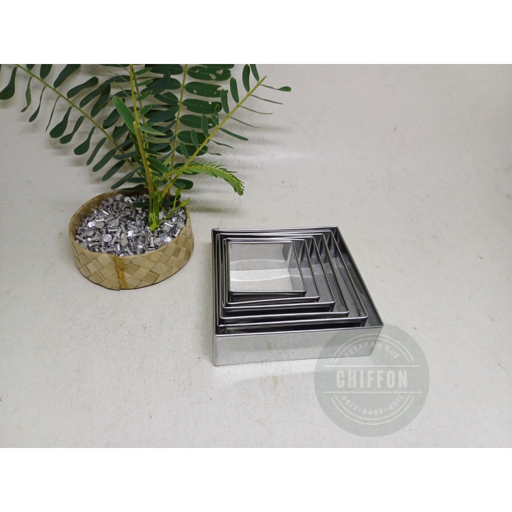 Jual ring roti kotak / ring cutter / ring persegi tinggi 3 cm | Shopee ...