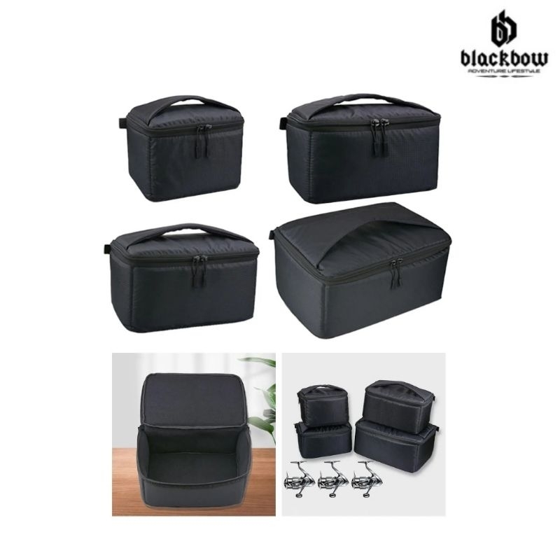Jual Tas Reel Peralatan mancing | fishing Rod organizer premium hitam ...