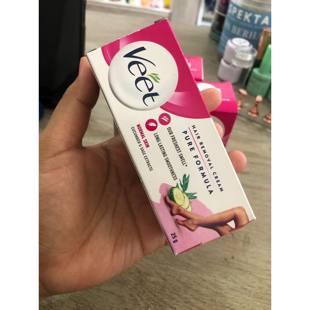 Jual VEET HAIR REMOVAL CREAM 25GR PINK UNTUK KULIT NORMAL | Shopee ...