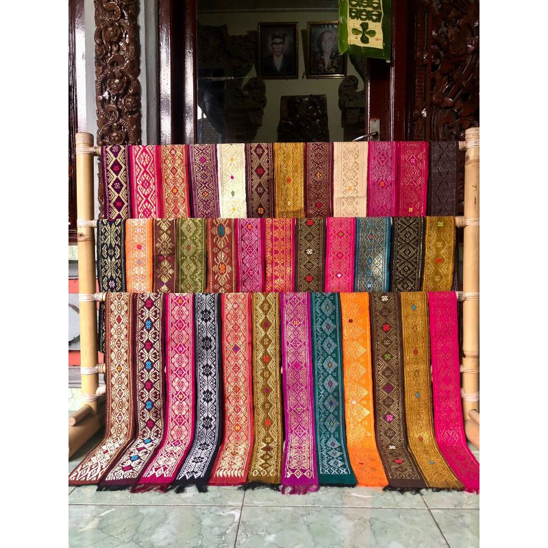 Jual Selendang Songket Obi Sidemen (asli tenunan bukan bordir) | Shopee Indonesia