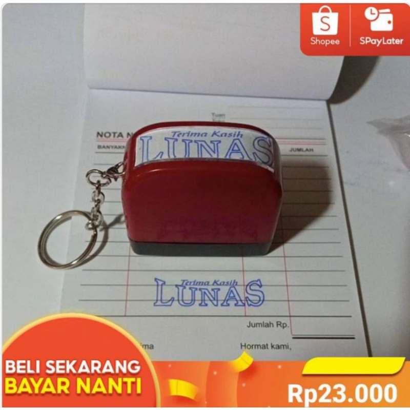 Jual cap lunas otomatis, stempel lunas | Shopee Indonesia
