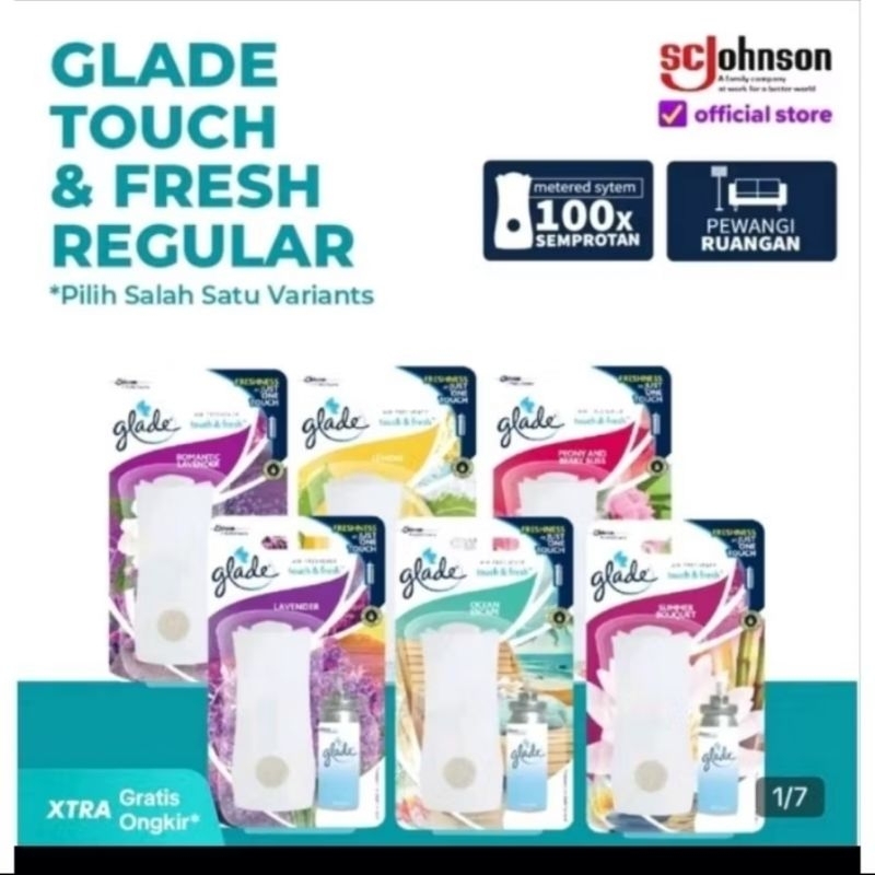 Jual Glade Touch n Fresh 9gr Pengharum Ruangan plus Tempat | Shopee ...