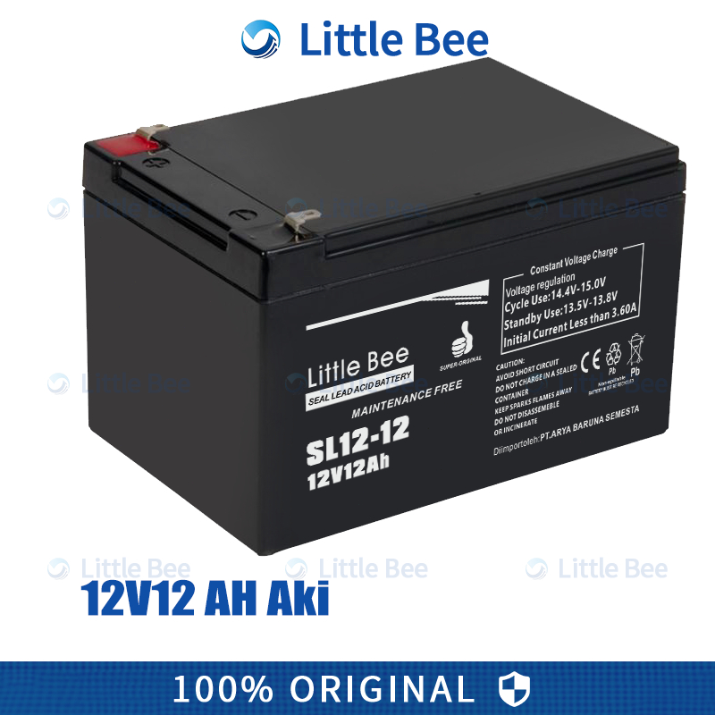 Jual Little Bee Aki Genset 12V12AhVrla Aki Kering Berkualitas 12v 12ah ...
