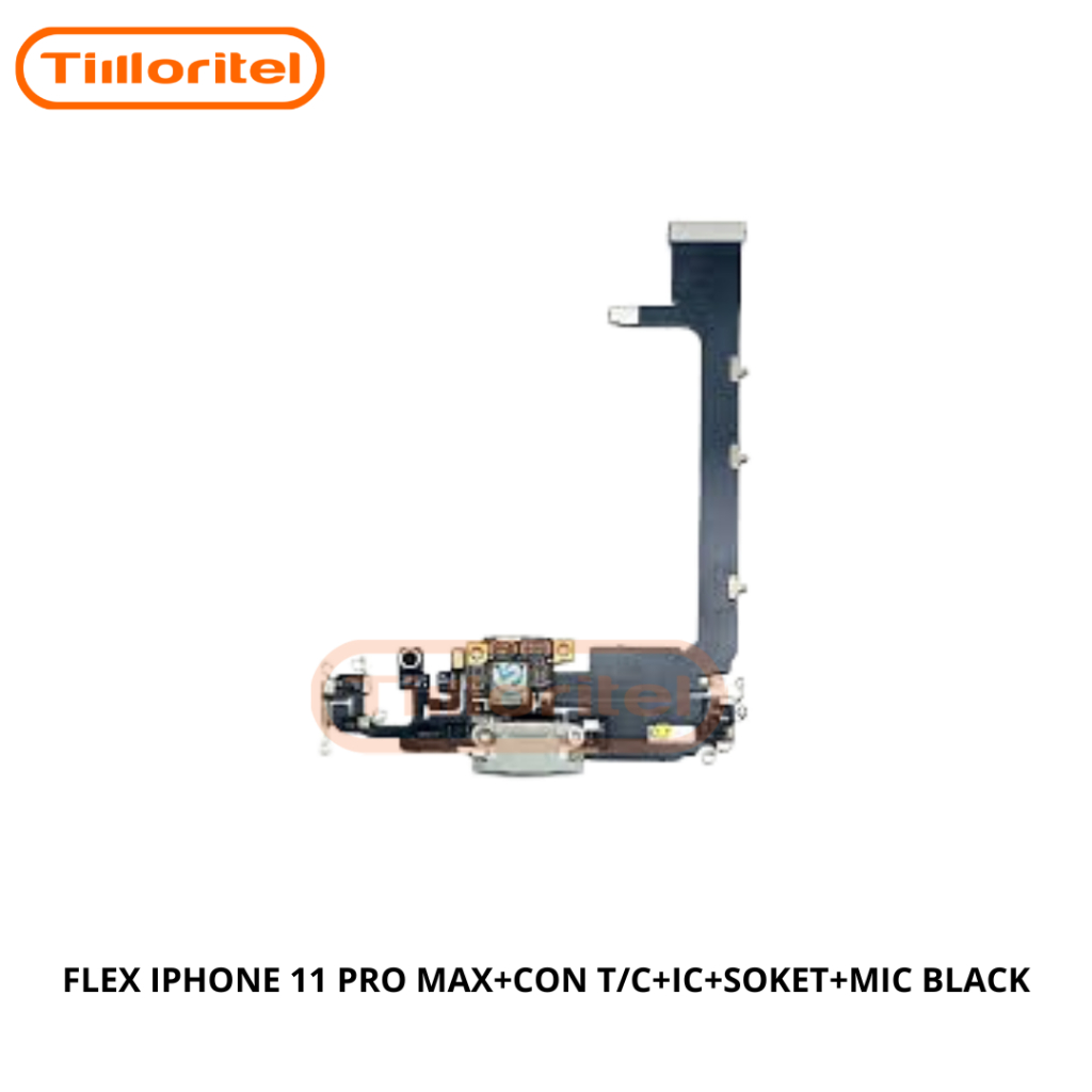 Jual FLEX IPHONE 11 PRO MAX+CON T/C+MIC BLACK | Shopee Indonesia