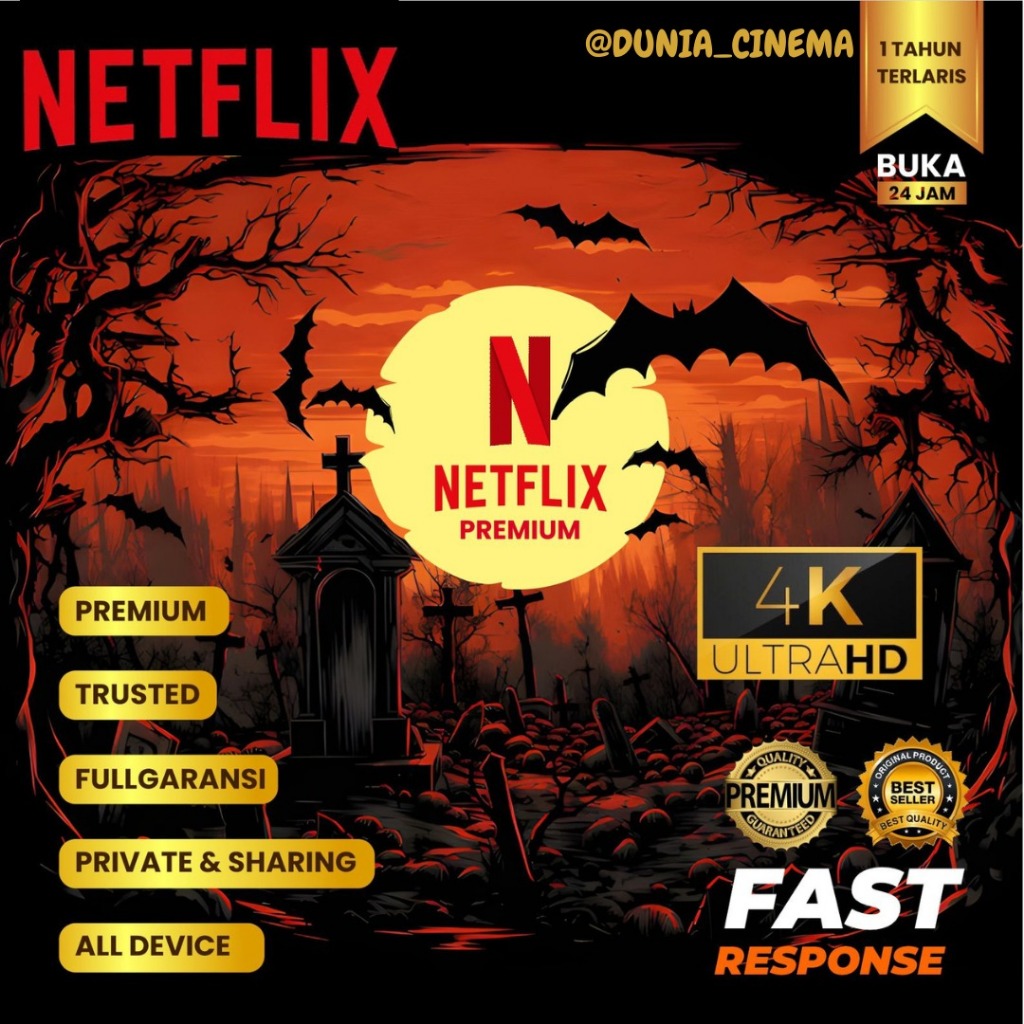 Jual NETFLIXX PREMIUM PRIVATE SHARING 1 BULAN - 1 TAHUN 4K ULTRA HD HOUSE HOLD FULL GARANSII ...