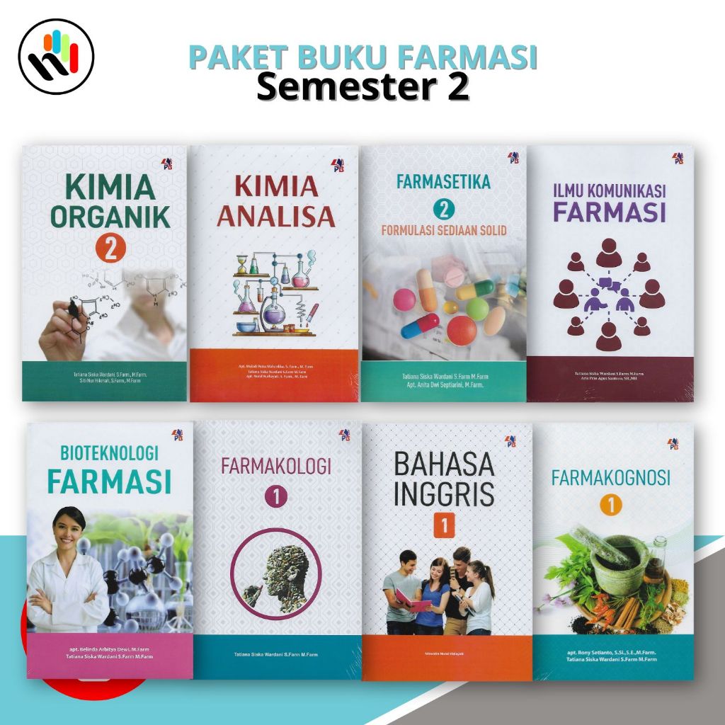 Jual Buku Paket Farmasi semester 2 : Ilmu Komunikasi Farmasi, Bioteknologi Farmasi, Farmakologi ...