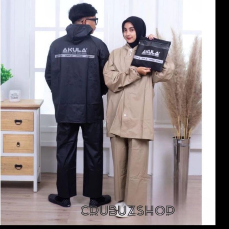 Jual jas hujan terlaris setelan pria wanita raincoat by AKULA | Shopee Indonesia