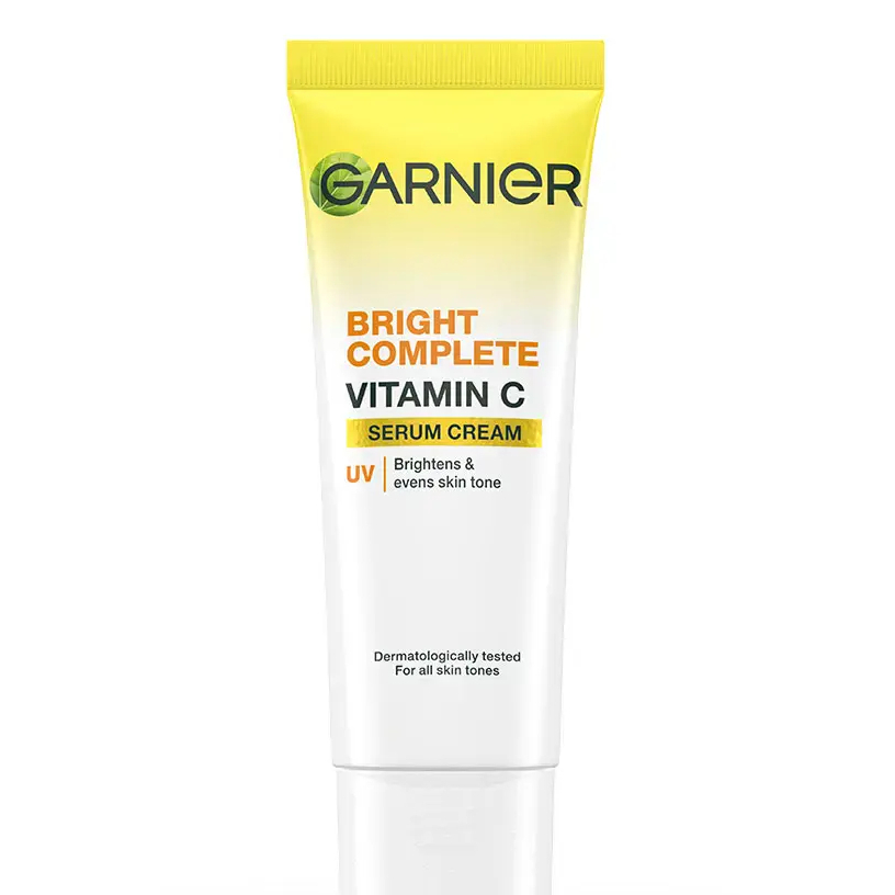 Jual Garnier Bright Complete Vitamin C Serum Cream Uv 20ml | Shopee Indonesia
