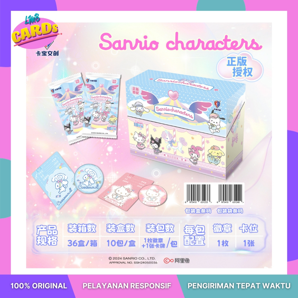 Jual Kabao Sanrio Badge - Per Box (isi 10 Pack) | Shopee Indonesia