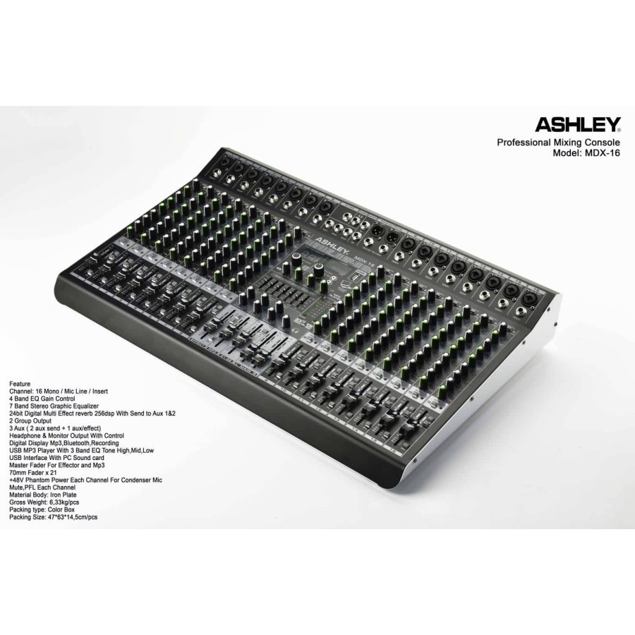 Jual TERBAIK Mixer Audio Ashley New MDX16 MDX 16 channel ORIGINAL ...