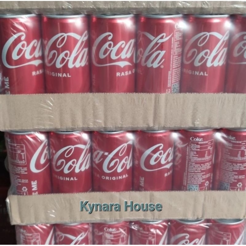 Jual Coca Cola/ Fanta Soft Drink Slim Kaleng 24x250ml (Karton) | Shopee ...