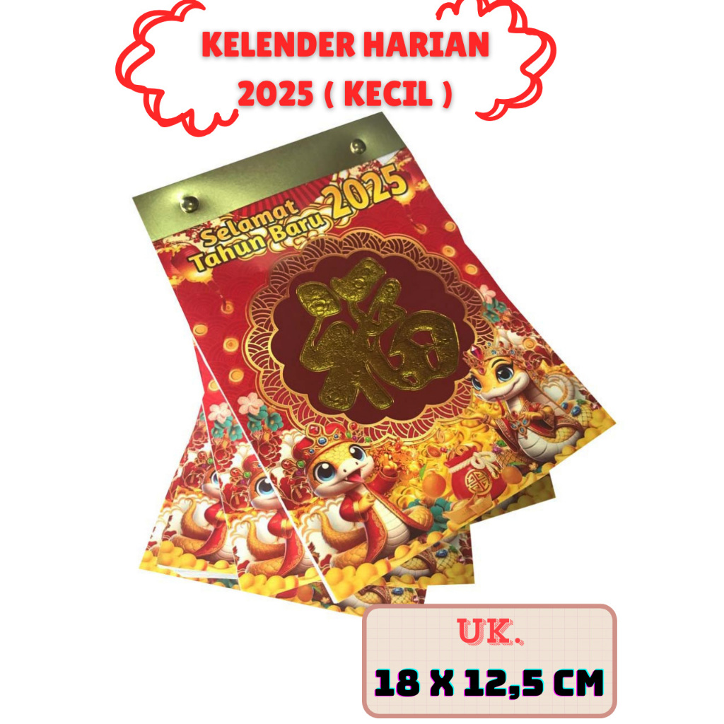 Jual KALENDER HARIAN TAHUN 2025 / KALENDER HARIAN KECIL SOBEK UKURAN ...
