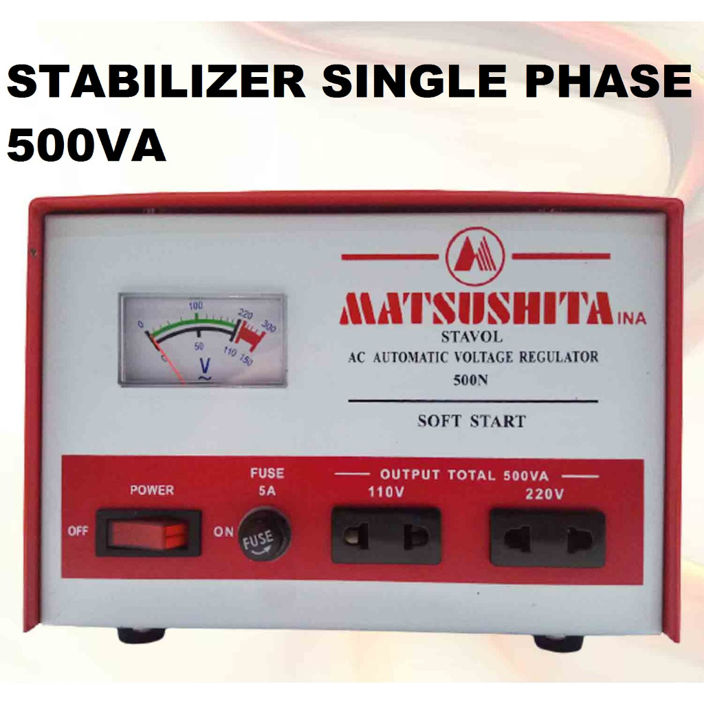 Jual Stabilizer 0.5kva 500 watt 1 phasa Matsushita Matsunaga 500VA ...