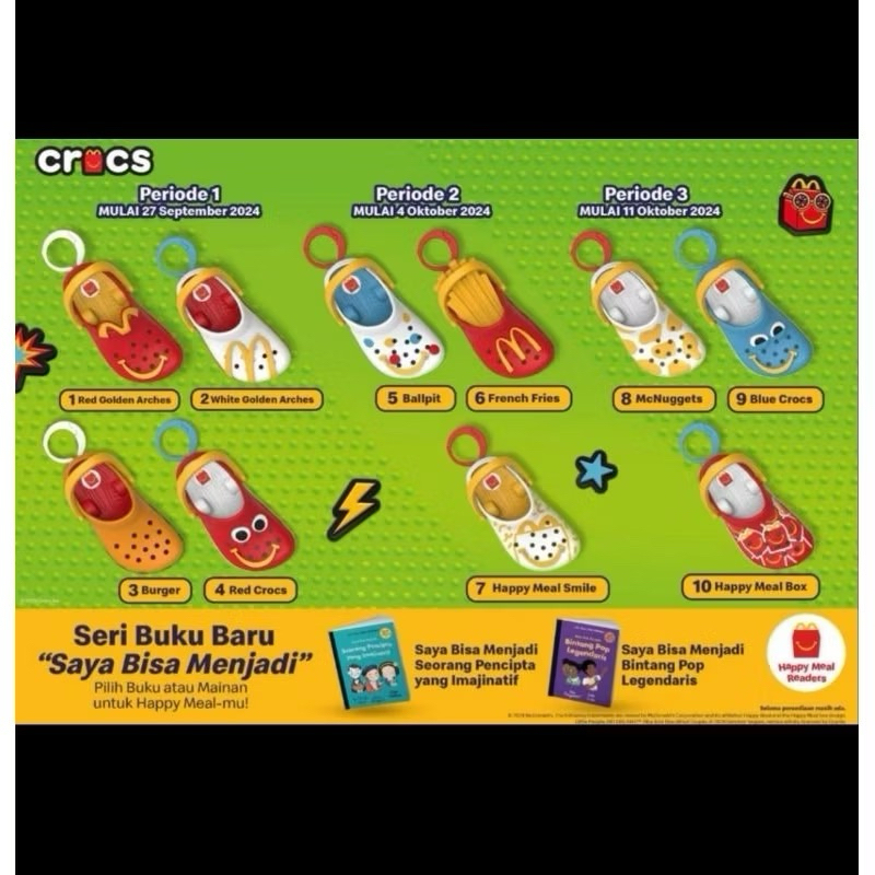Jual MCD MCDONALDS X CROCS | Shopee Indonesia