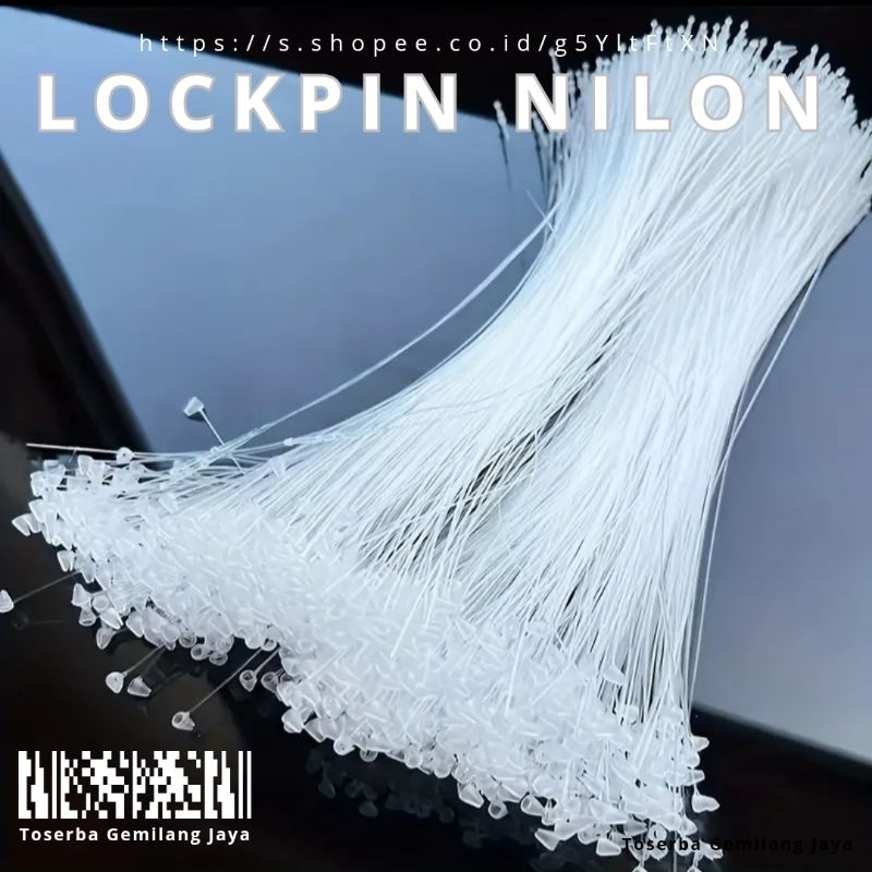 Jual Loop Pin Plastik Putih Bening 10cm isi 12 | Hang Tag Plastik ...