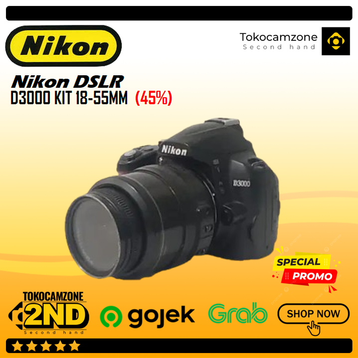 Jual D3000 KIT 18-55MM (45%) | Shopee Indonesia