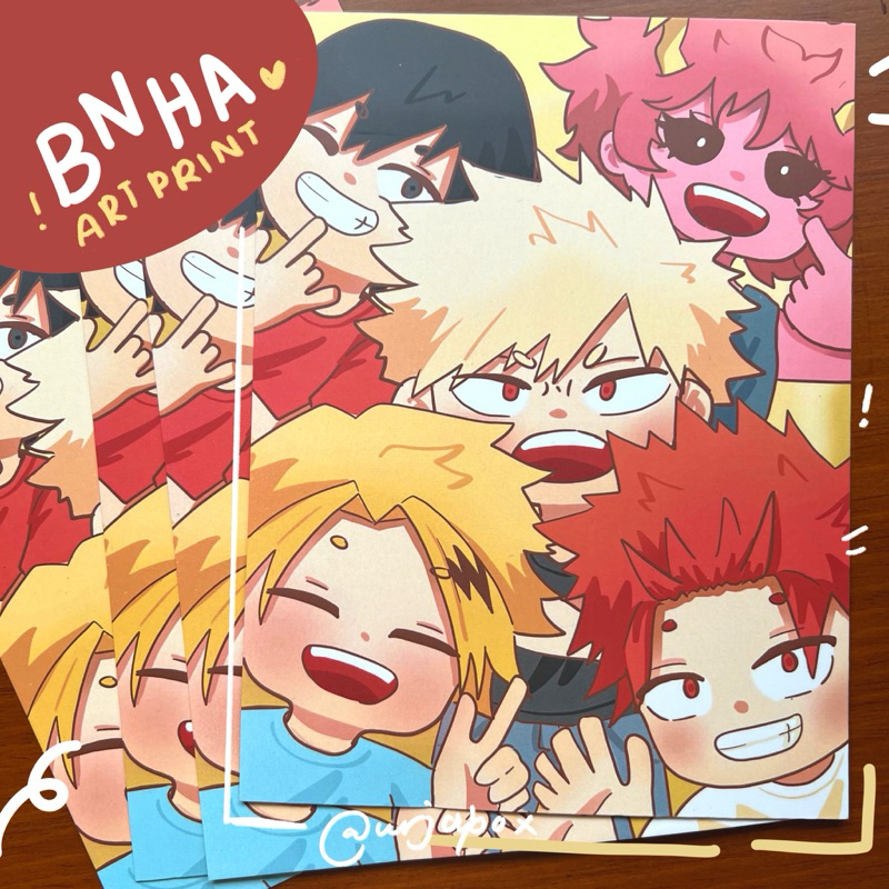 Jual Bakusquad My Hero Academia Artprint | urjoybox | fanart | Shopee ...