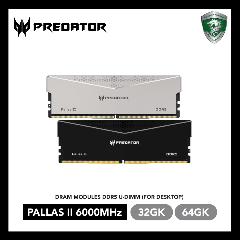 Jual PREDATOR PALLAS II DDR5 6000 MHz RGB U-DIMM [Desktop RAM] | Shopee ...