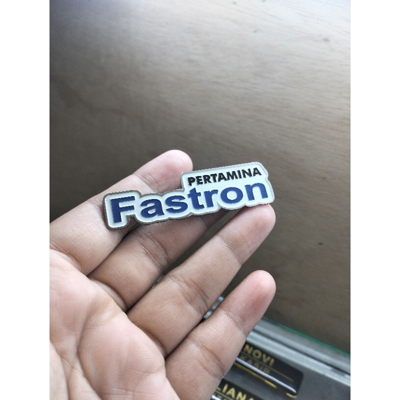Jual pin custom logo pertamina fastron bahan stainless | Shopee Indonesia