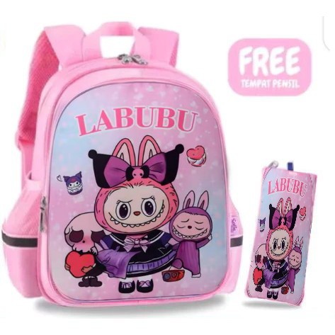 Jual bpt VIRAL LABUBU terbaru Tas Sekolah Anak Ransel karakter Boneka Kartun TK SD Bisa Bayar ...