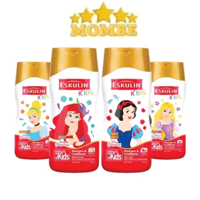 Jual ESKULIN KIDS SHAMPOO & CONDITIONER 2IN1 PRINCESS | ARIEL-SNOW ...