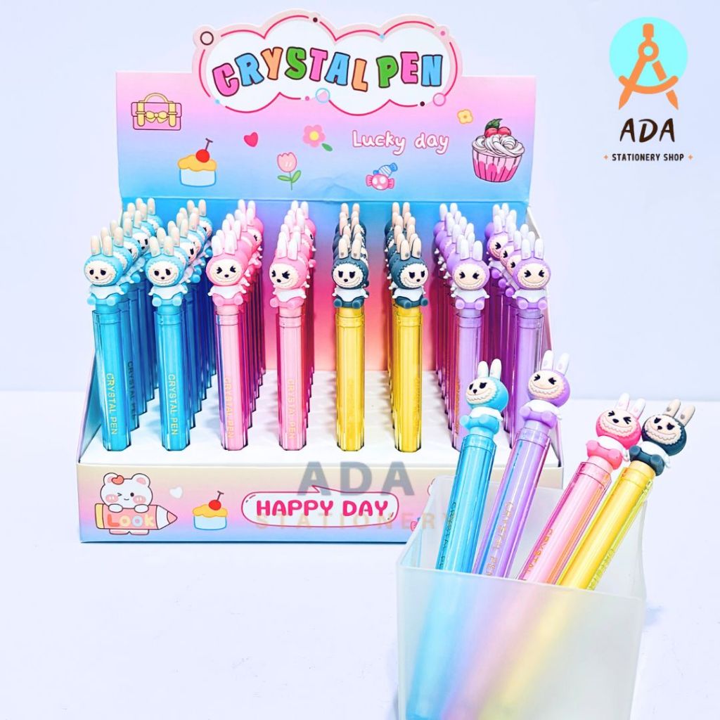 Jual ( 1 Pc) CRYSTAL PEN LABUBU C-1309/GEL PEN LABUBU | Shopee Indonesia