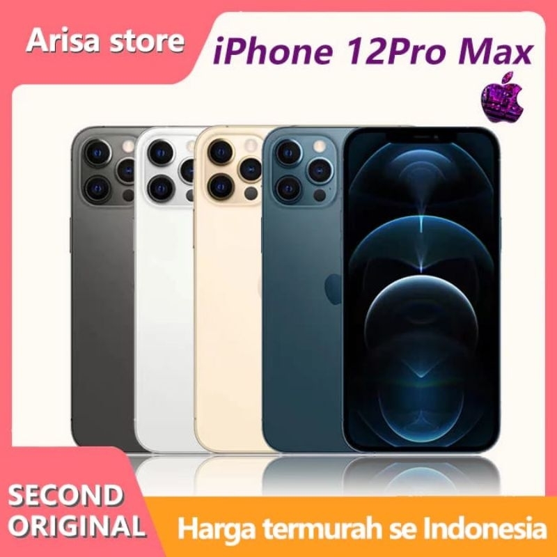 Jual IPHONE 1,2 Pro Max 256GB 128GB SECOND ORIGINAL FULLSET MULUS | Shopee Indonesia