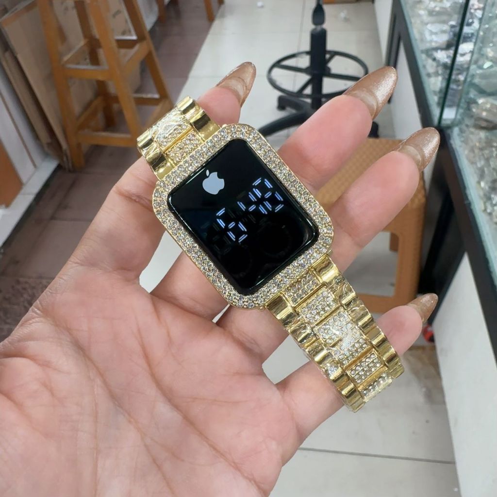 Jual JAM TANGAN WANITA LED LAYAR SENTUH TANAM BESI ANTI KARAT CANTIK ...