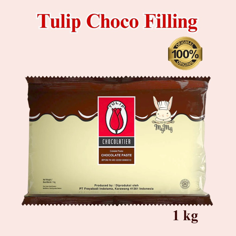 Jual Tulip chocolate filling (isian roti) / chocolate paste 1kg ...