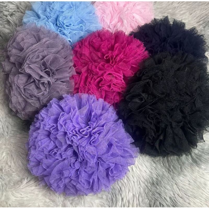 Jual IKAT RAMBUT CEPOL HIJAB ANTI PUSING SCRUNCHIE TILE MURAH | Shopee ...