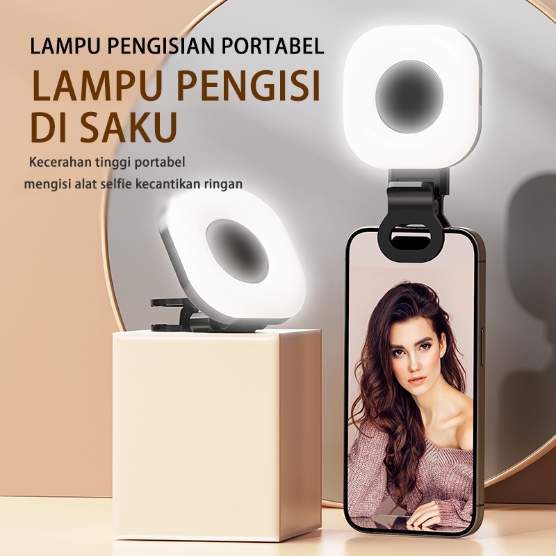 Jual Topspot C03 Lampu Selfie Portable Clip Fill Light LED Lampu Live ...
