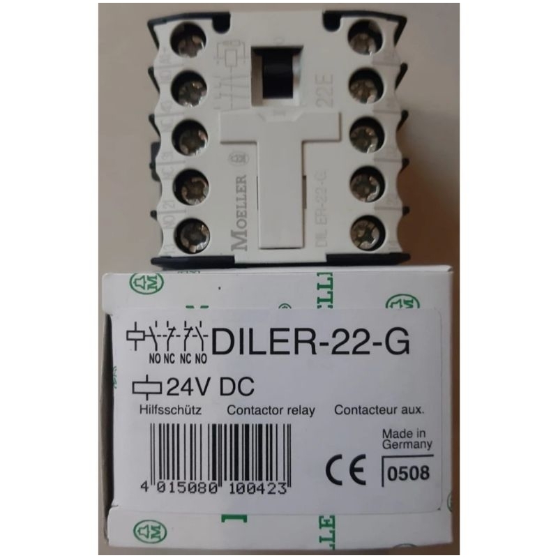 Jual Moeller DILER-22-G 24VDC 6A Contactor Relay 2NO+2NCMoeller DILER ...