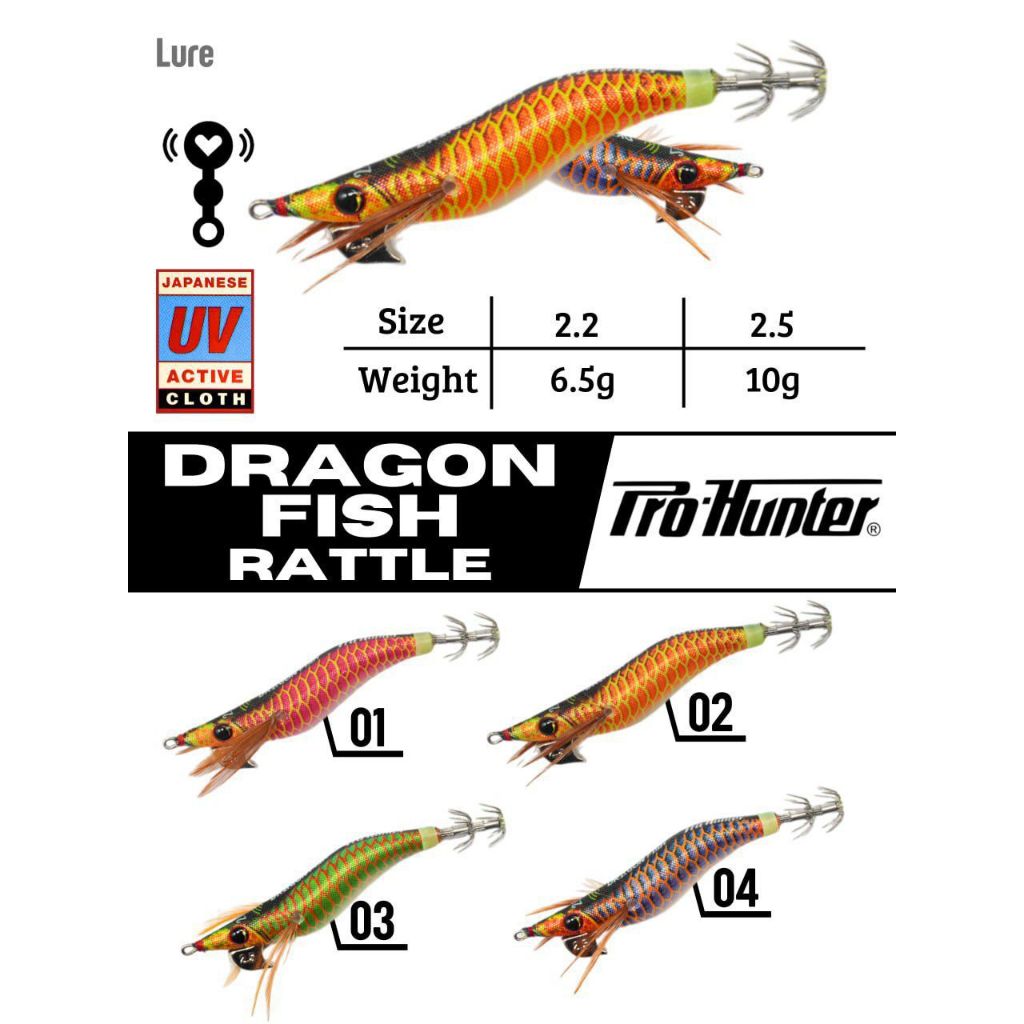 Jual PRO HUNTER DRAGON FISH EGI KING | Shopee Indonesia