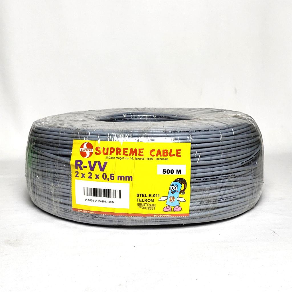 Jual Supreme Kabel Telepon RVV 2x2x0.6mm - per meter | Shopee Indonesia