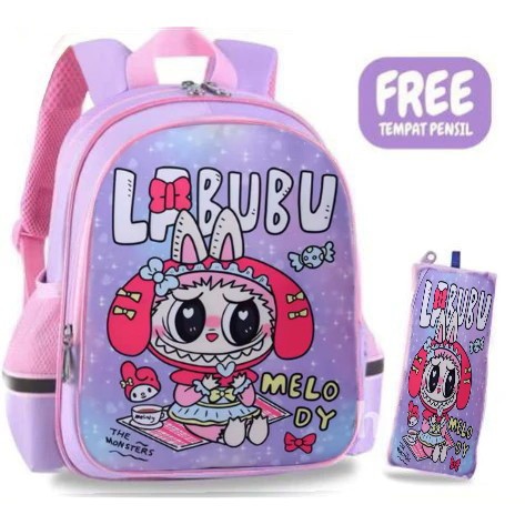 Jual GGS VIRAL LABUBU Tas Sekolah Anak Ransel karakter Boneka Kartun TK SD Bisa Bayar COD ...