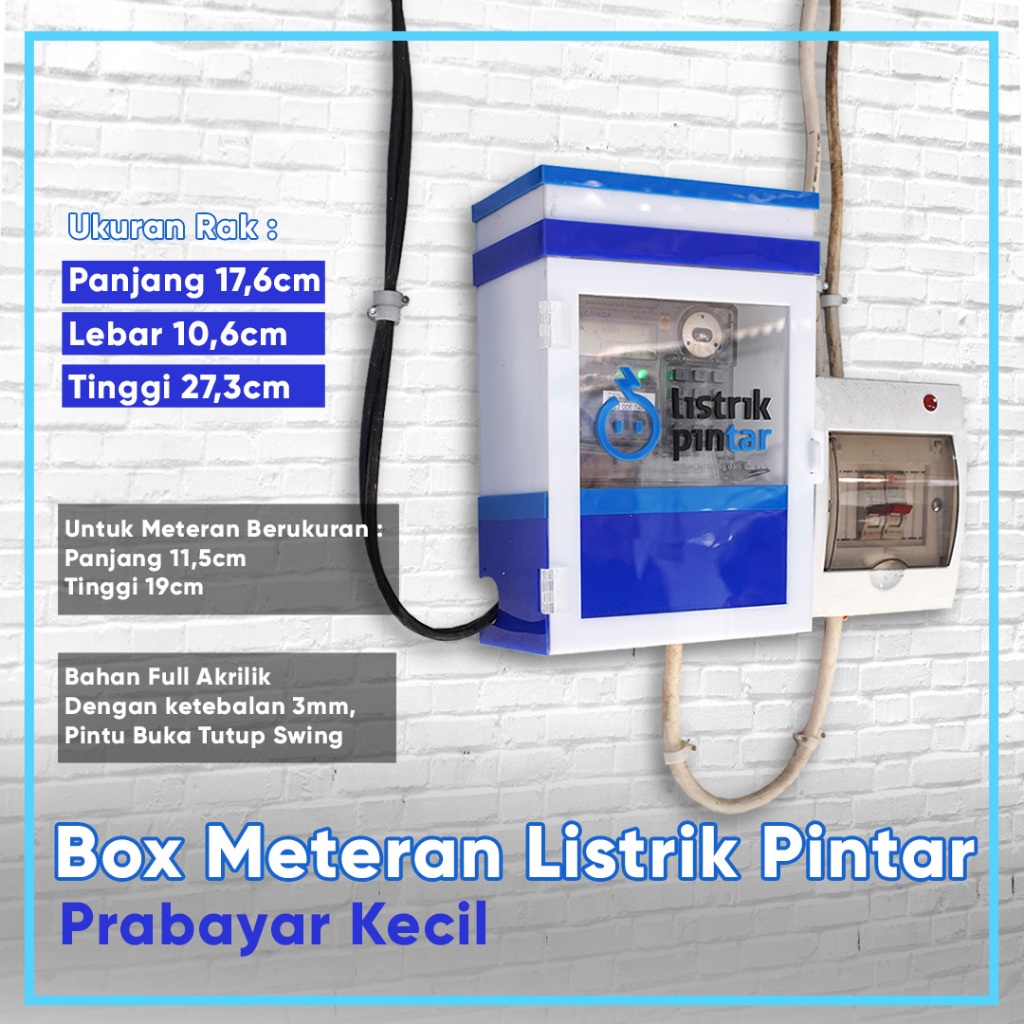 Jual Box Meteran Listrik Akrilik Prabayar Listrik Pintar Edition Ukuran ...