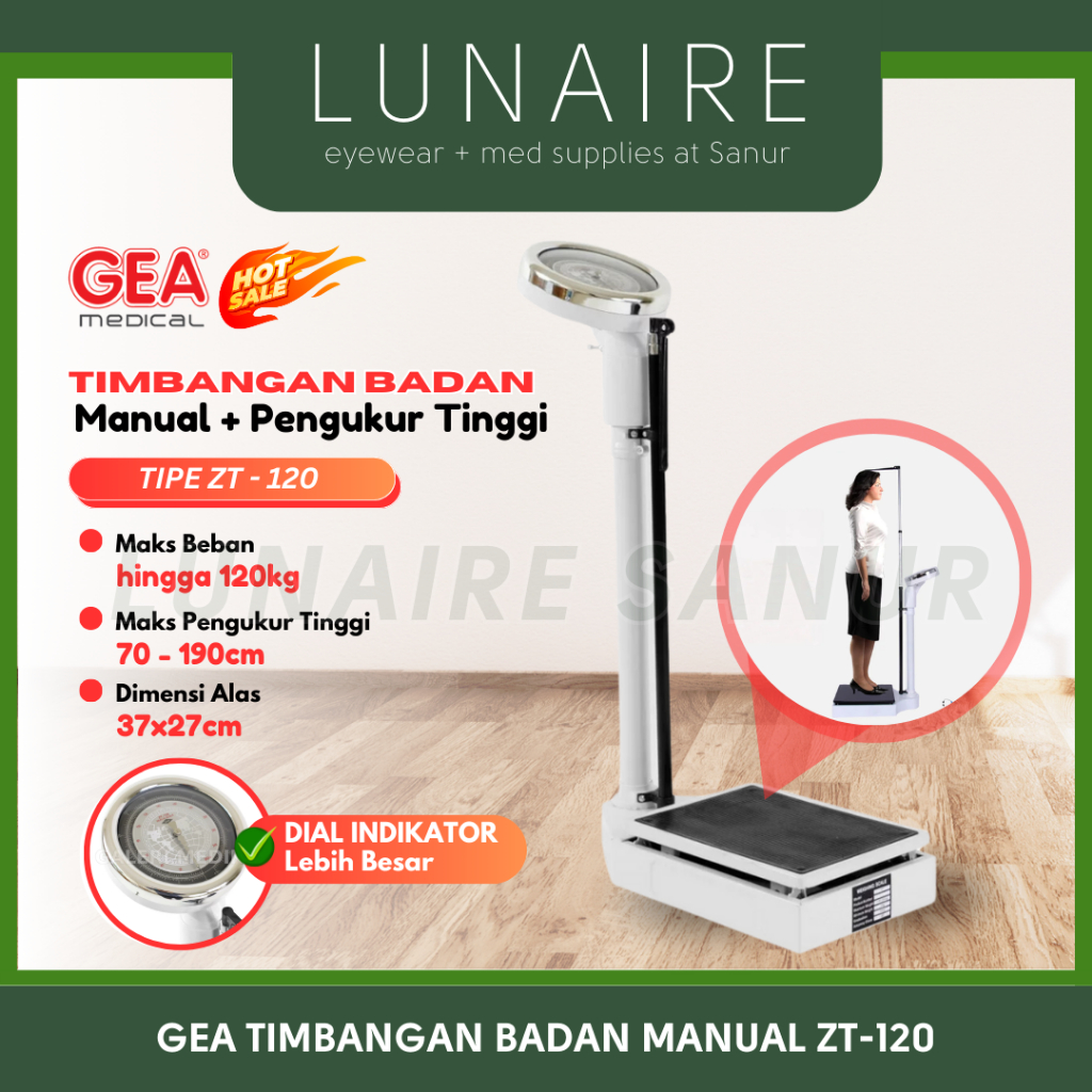 Jual Timbangan Badan + Tinggi Badan GEA ZT-120 SMIC untuk Puskesmas Klinik Posyandu | Shopee ...