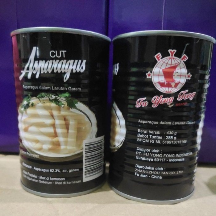 Jual Asparagus kaleng FU YONG FONG / Asparagus Cuts FYF / (430gram ...