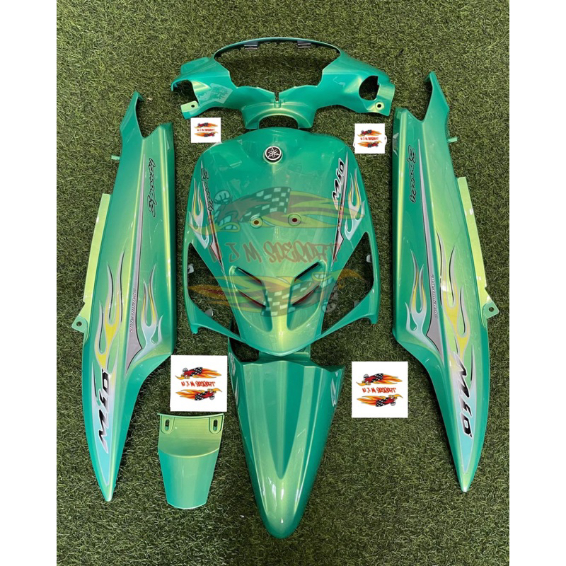 Jual COVER FULL BODY HALUS YAMAHA MIO SPORTY WARNA ALIENS GREEN PLUS ...