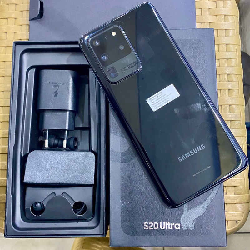 Jual samsung s20 ultra ram 12 / 128 sein resmi fullset | Shopee Indonesia