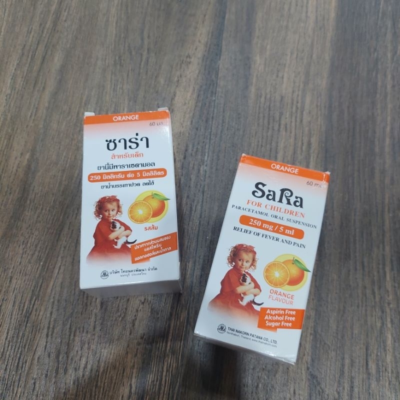 Jual SARA PARACETAMOL FOR KIDS ASPIRIN FEEE ALCOHOL FREE SUGAR FREE ...