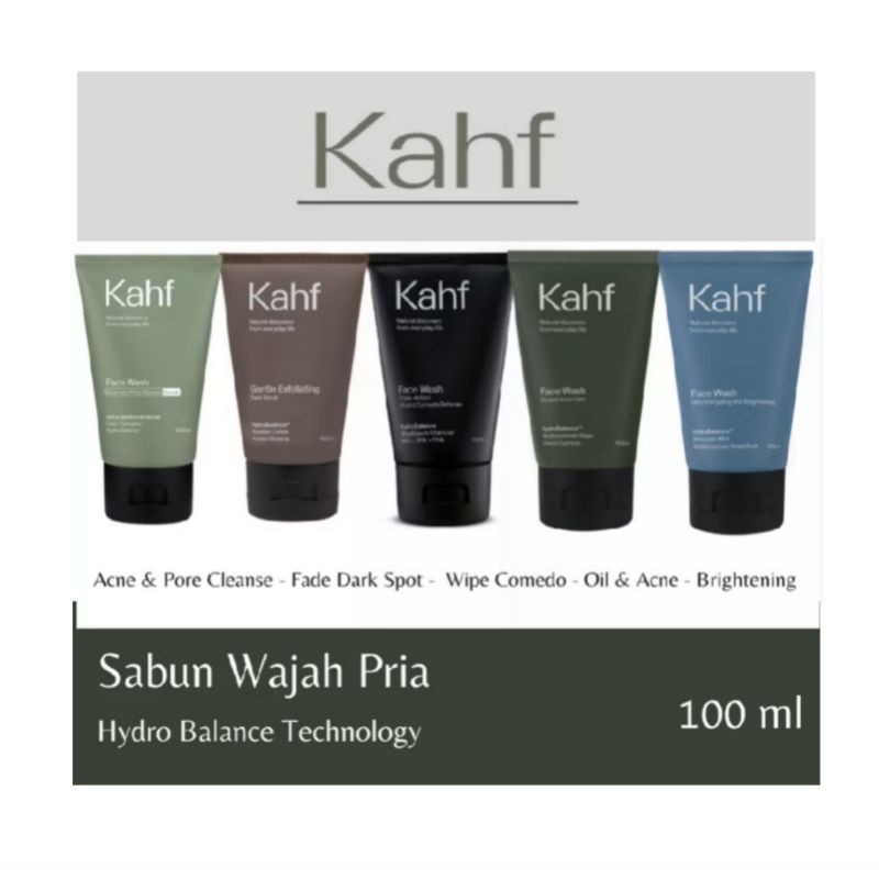Jual Khaf face wash pembersih wajah pria 100ml | Shopee Indonesia