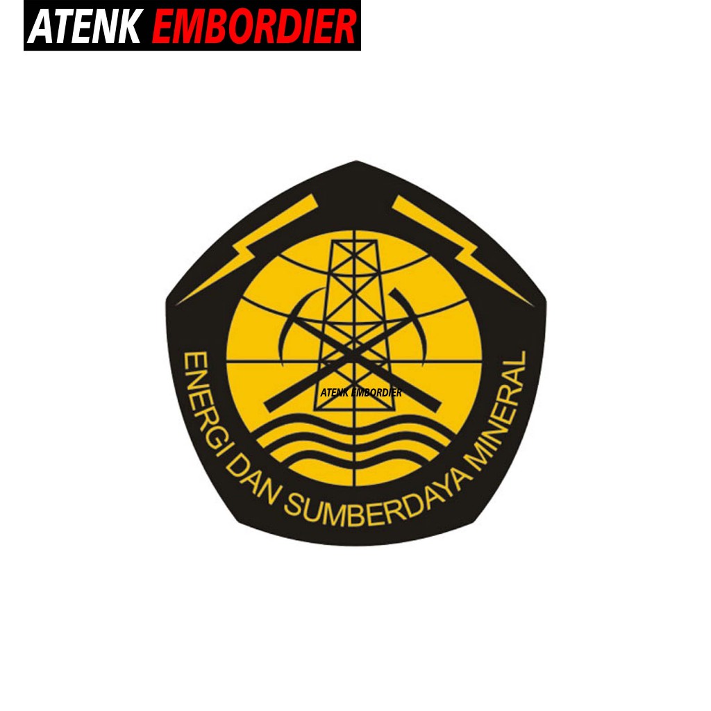 Jual Emblem Bordir / Patch Logo ESDM Energi Dan Sumber Daya Mineral ...