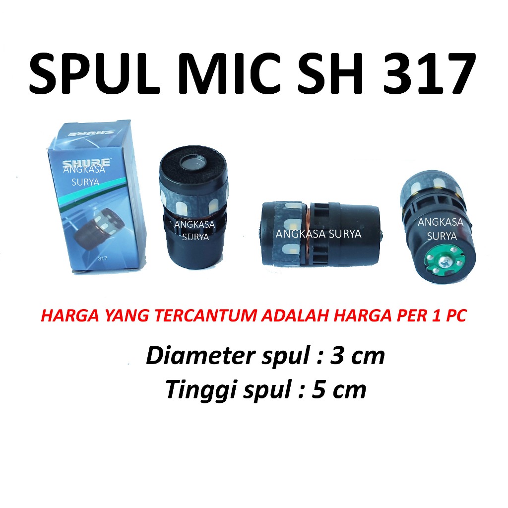 Jual Spul Mic SH 317/ Spool Mik 317 Microphone Catridge Spull Spool Mik ...