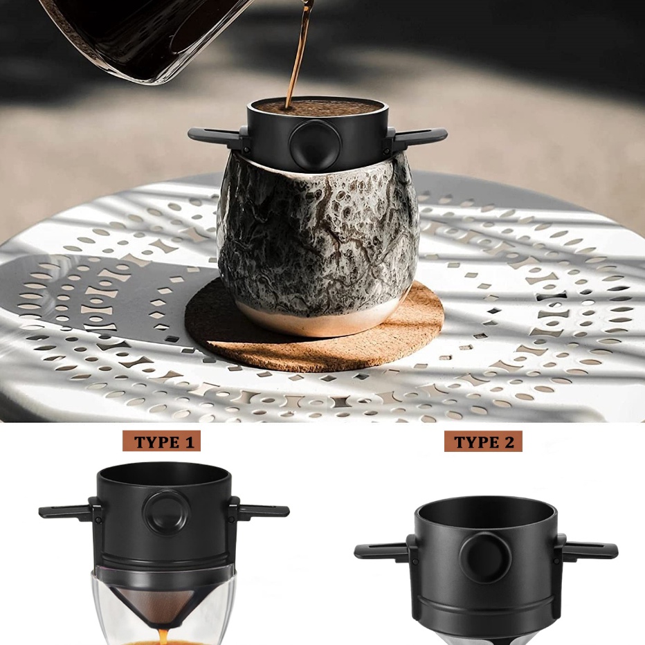 Jual Penyaring Kopi Poe Cone V6 Coffee Dripper Foldae Saringan Corong ...