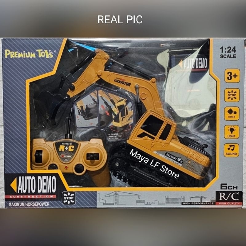 Jual Beko Auto Demo 1:24 RC Mainan Anak Mobil Truk Konstruksi Excavator ...