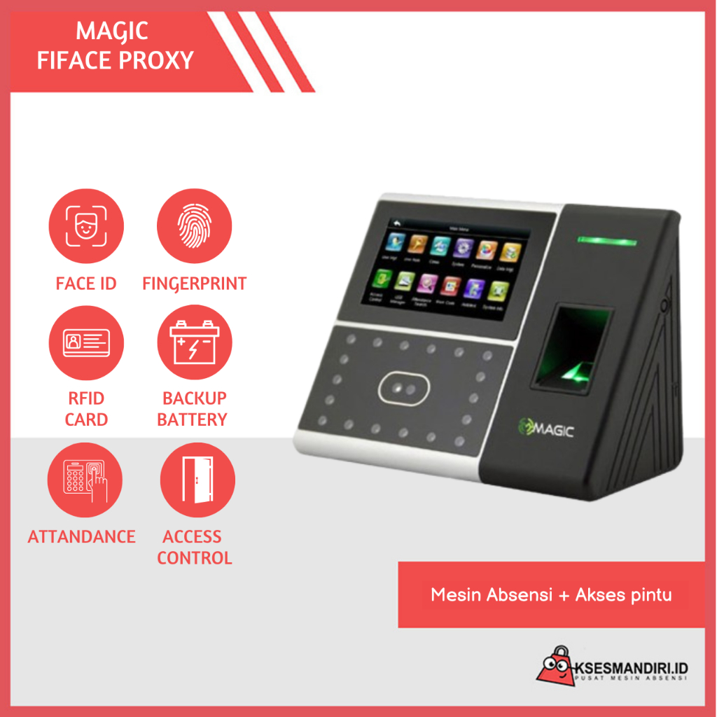 Jual Mesin Absensi Fingerprint Magic Fiface Proxy | Shopee Indonesia
