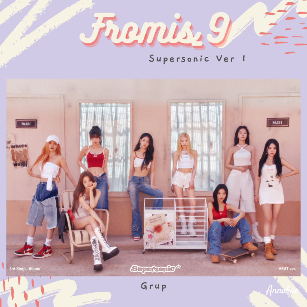 Jual Fromis_9 Poster Supersonic Ver 1 Hear | Shopee Indonesia
